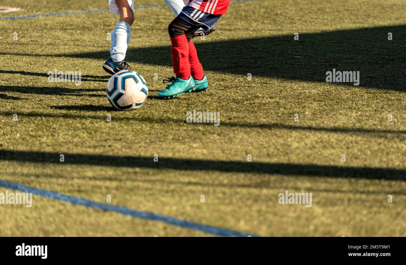 children's football train game uniform Stock Photo - Alamy