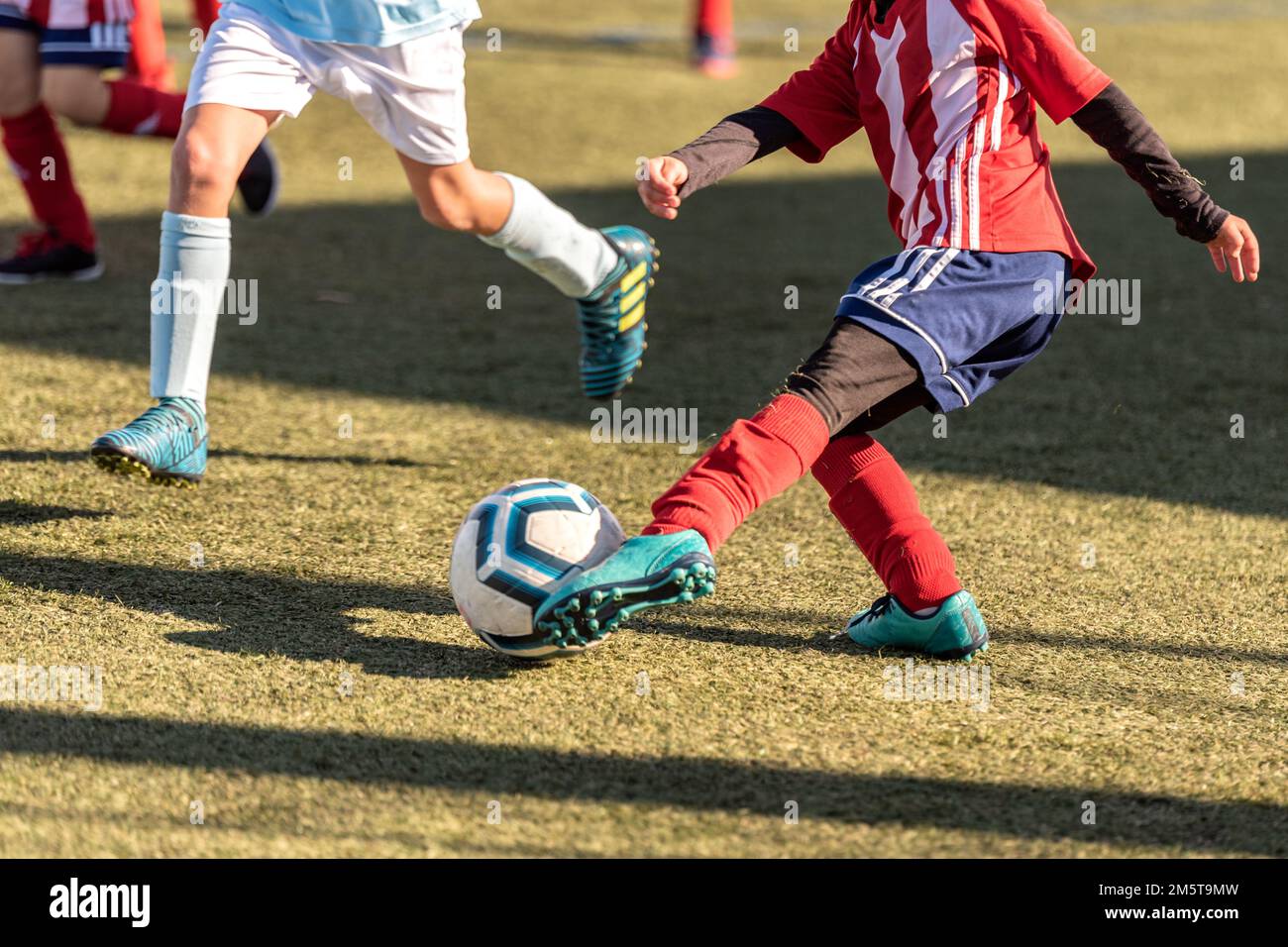 children's football train game uniform Stock Photo - Alamy