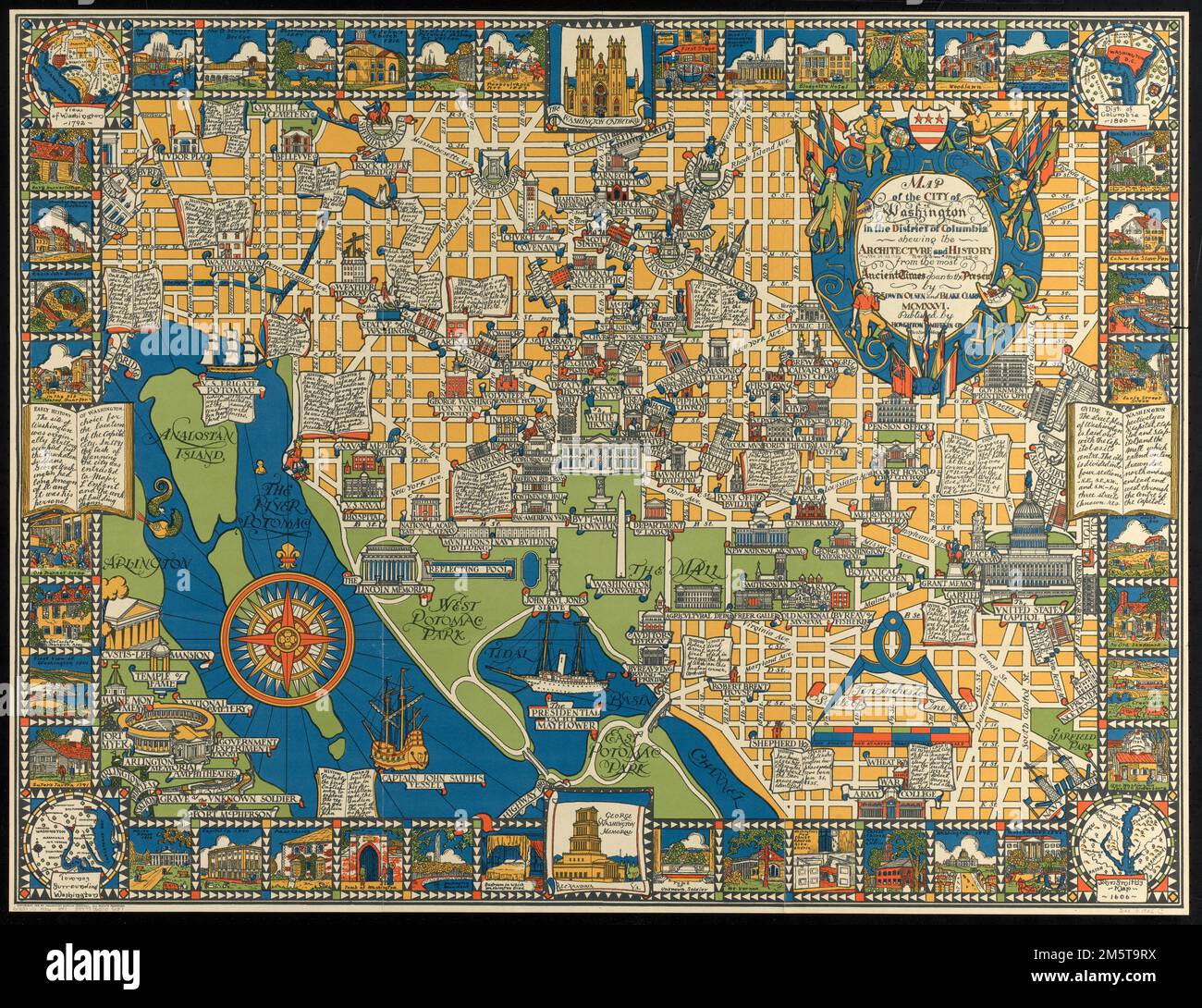 Map of the city of Washington in the District of Columbia shewing the ...