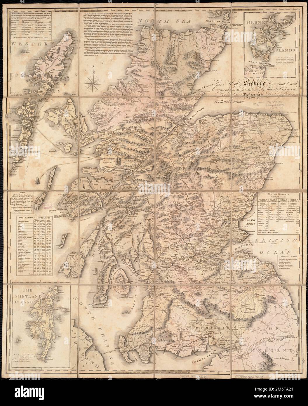 This map of Scotland. Relief shown pictorially. Insets: Orkney Islands ...