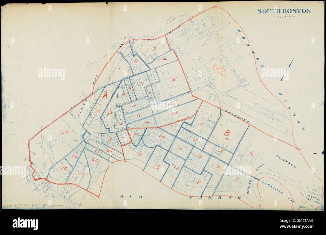 South Boston. Part of a set of street maps of Boston neighborhoods with ...
