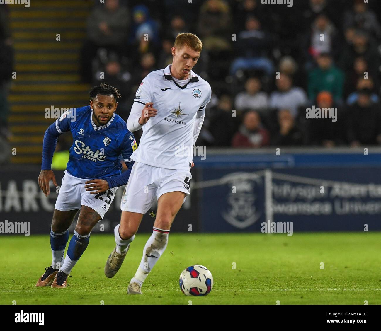Jay Fulton #4 of Swansea City during the Sky Bet Championship match ...