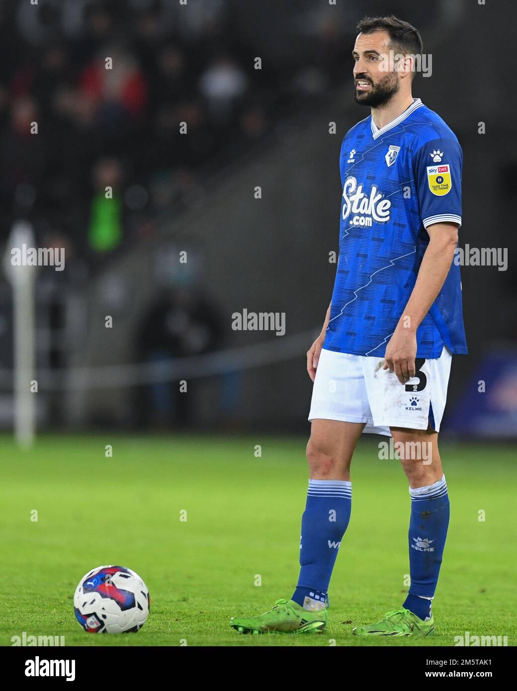 Mario Gaspar #3 of Watford during the Sky Bet Championship match ...