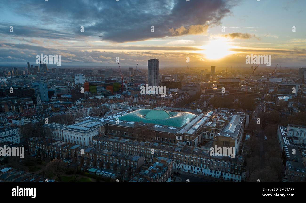 Over the rooftops of London - the famous city from above Stock Photo ...