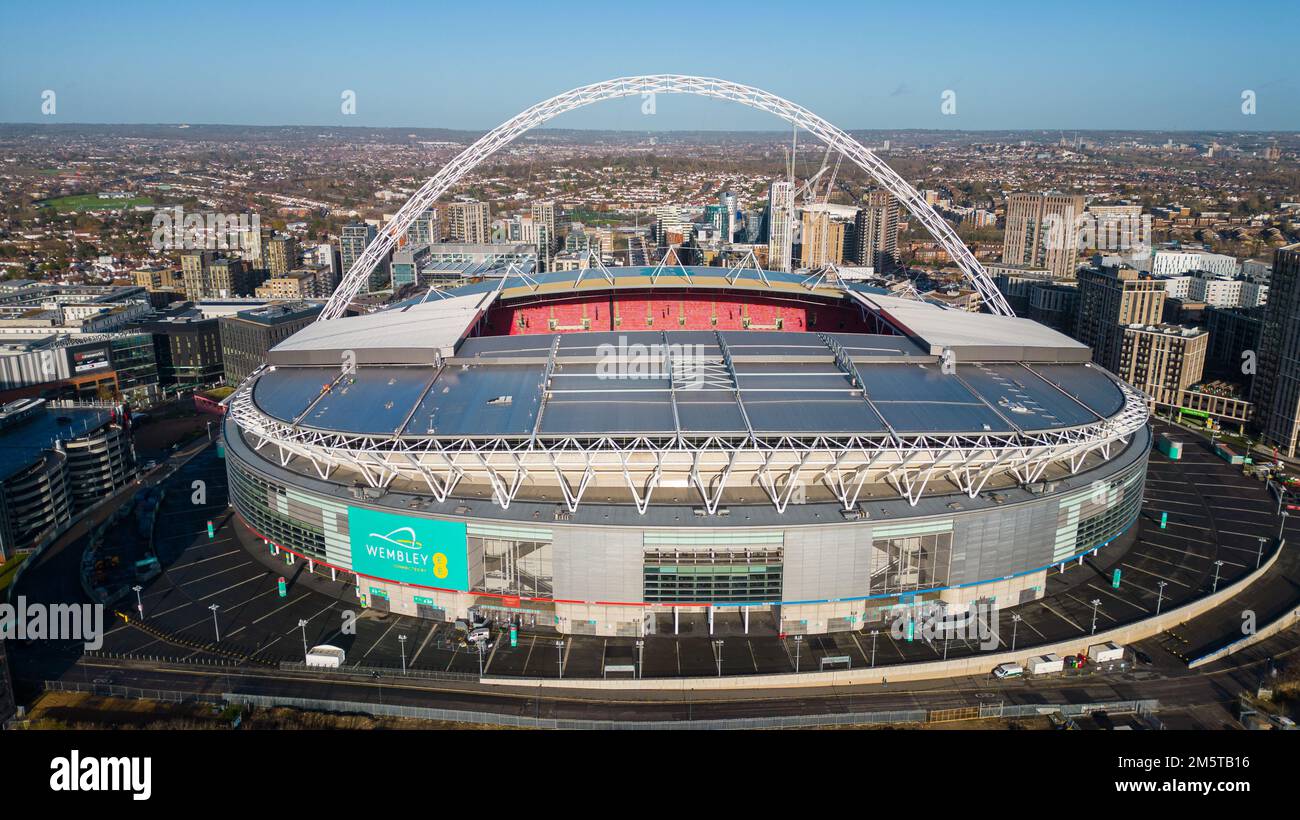 Wembley stadium aerial hi-res stock photography and images - Alamy