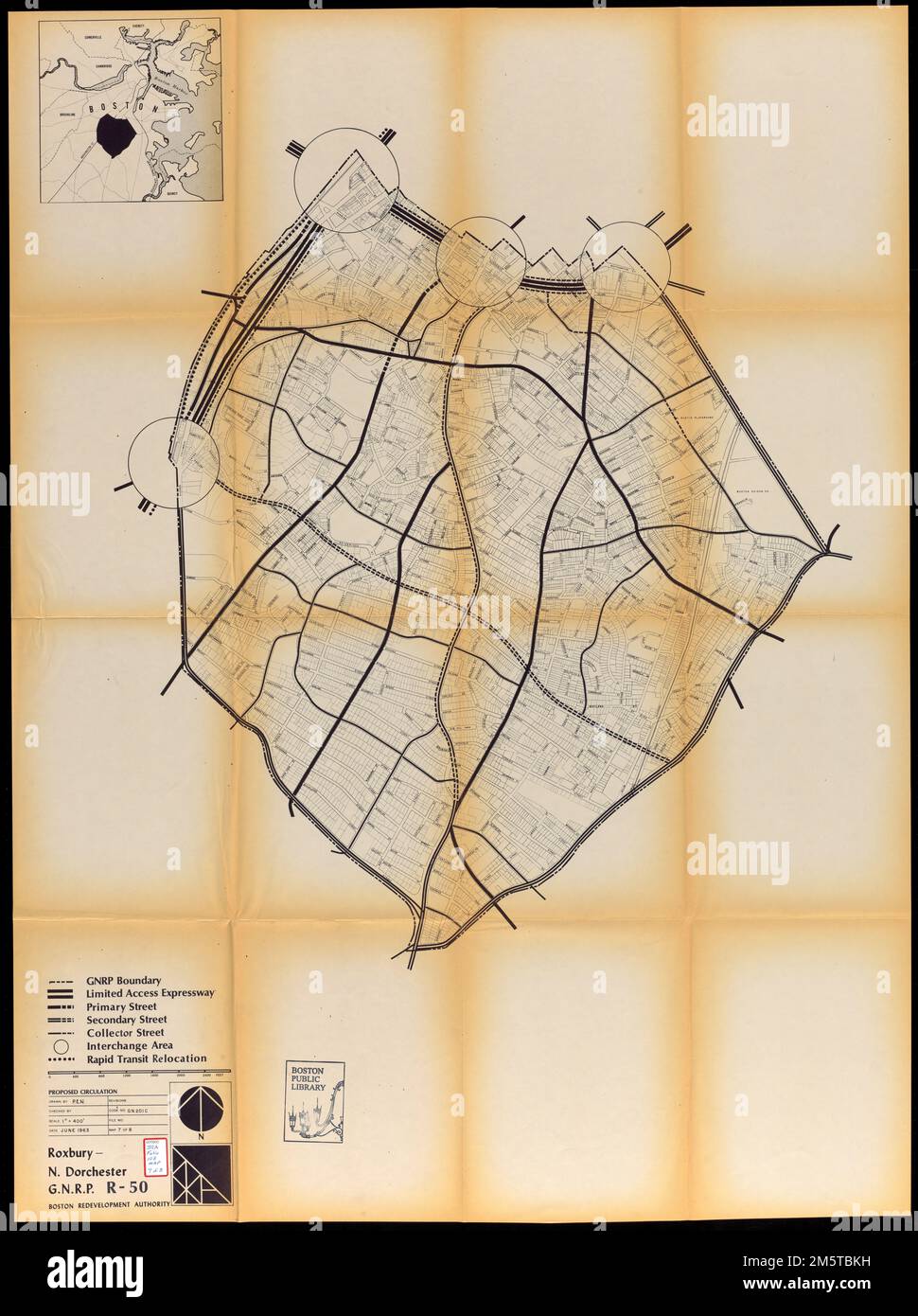 Roxbury-N. Dorchester G.N.R.P. r-50 : proposed circulation. Shows ...