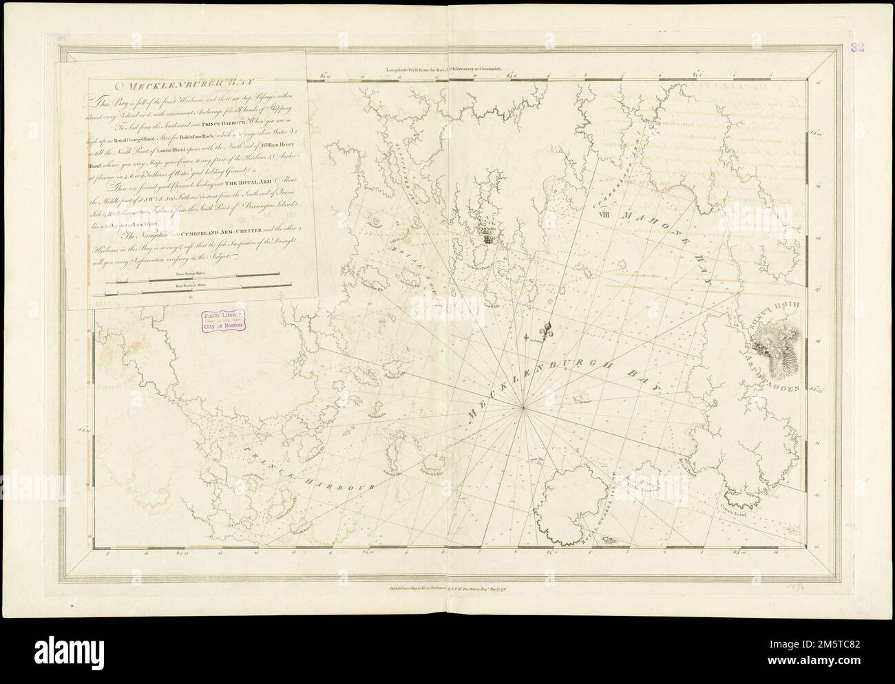 Mecklenburgh Bay. Chart of Mahone Bay, the outer part of which is ...