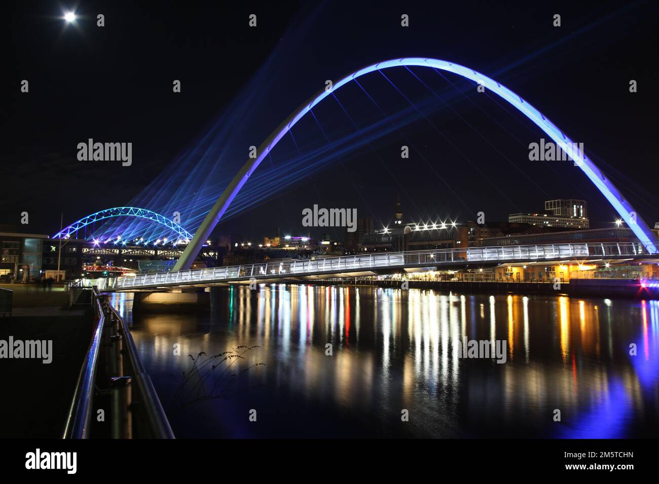 Newcastle upon Tyne, UK. 30 December 2022. Laser Light City, BAFTA ...