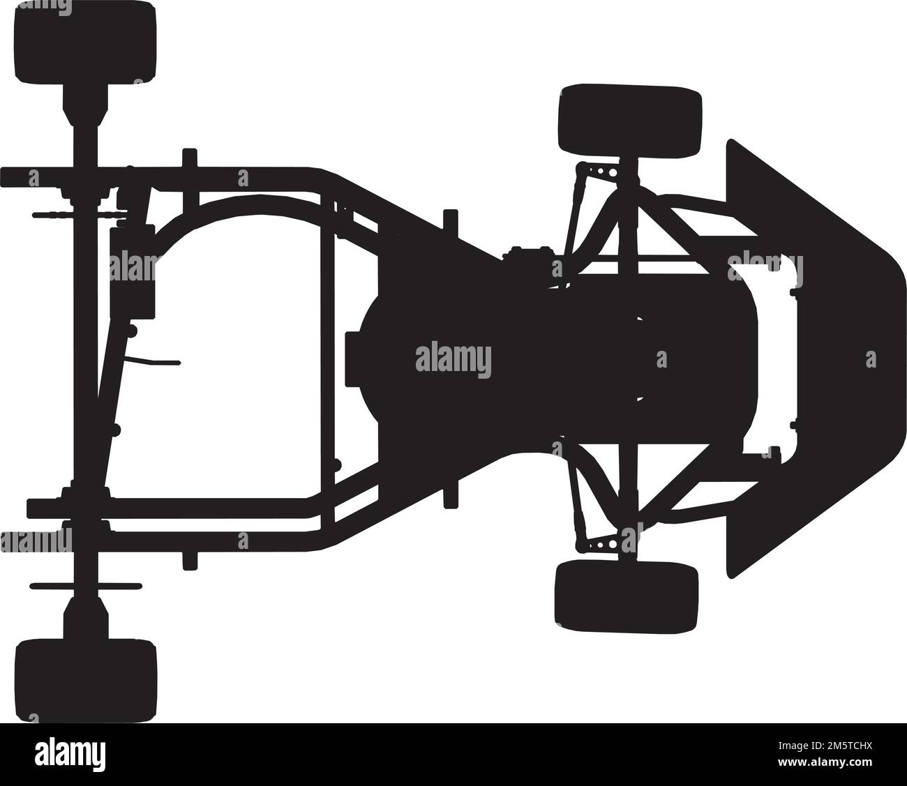 Karting Car Vector. Illustration Isolated On White Background. A vector ...