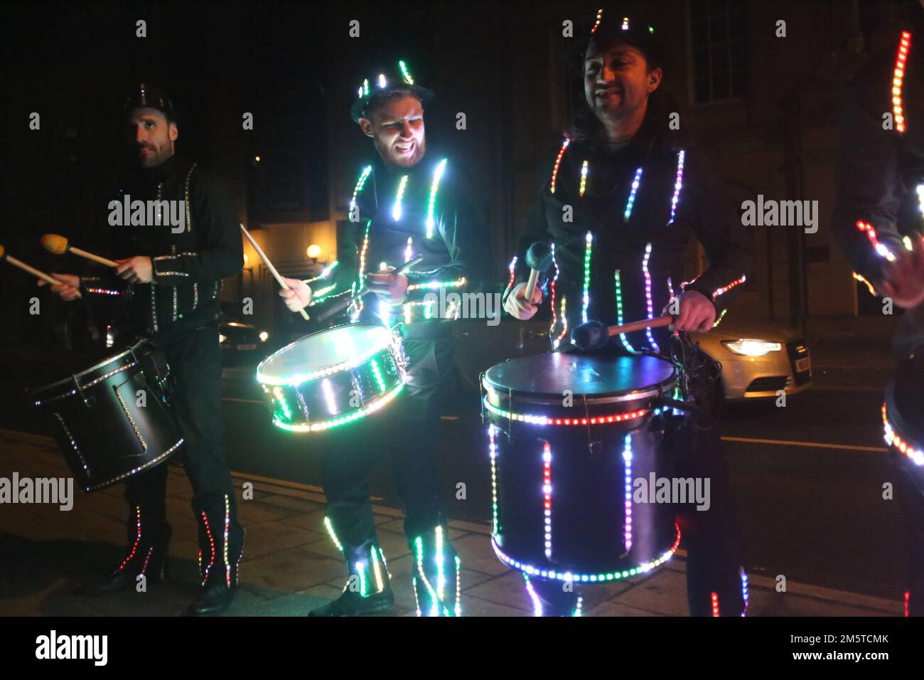 Newcastle upon Tyne, UK. 30 December 2022. Laser Light City, BAFTA ...