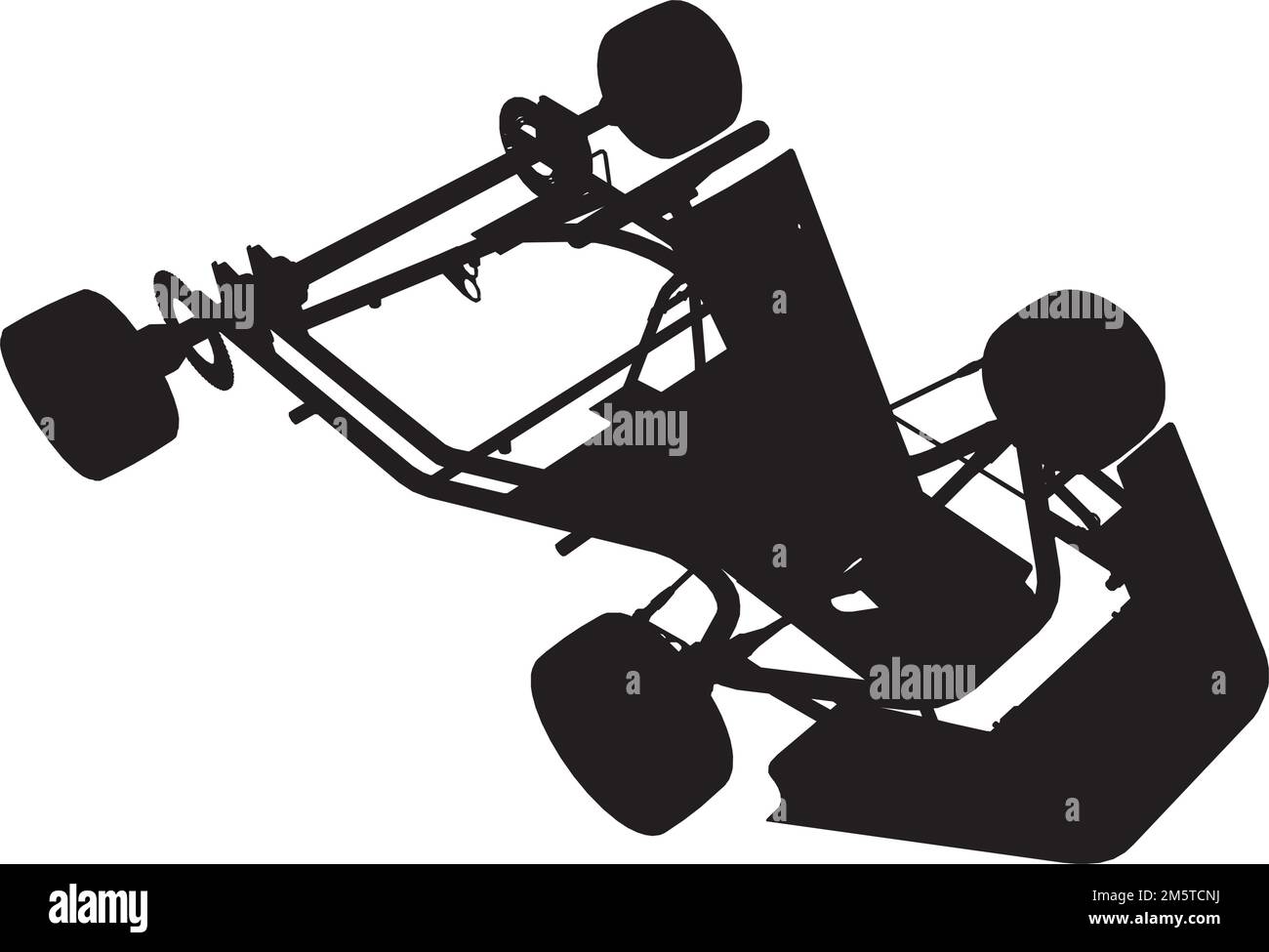 Karting Car Vector. Illustration Isolated On White Background. A vector ...