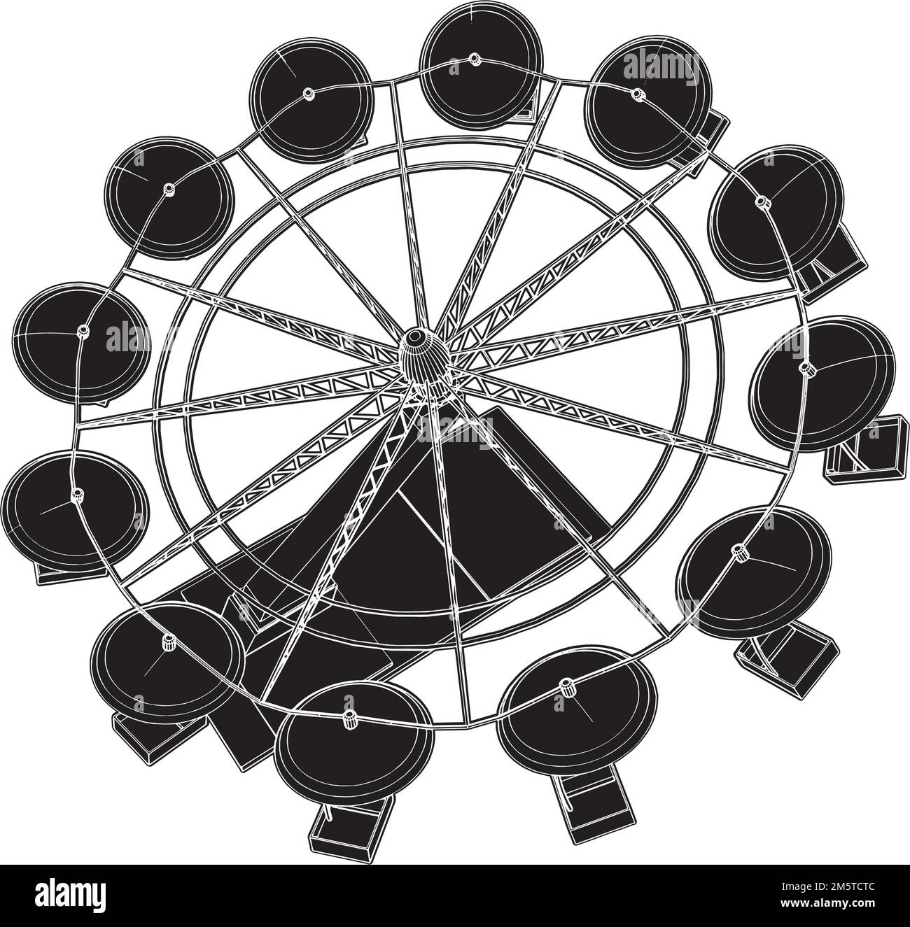 Carousel Vector. Illustration Isolated On White Background. A vector ...