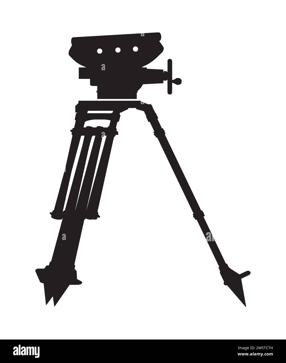 Tripod Camera Stand Vector. Illustration Isolated On White Background ...