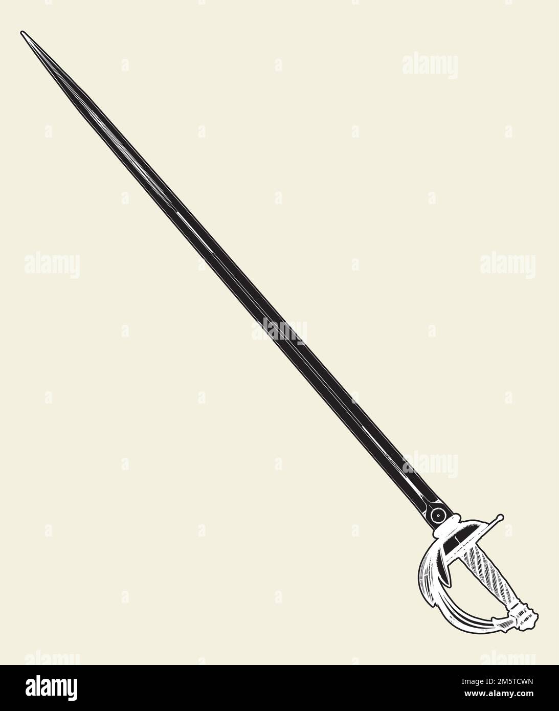 Swords Vector. Illustration Isolated On White Background. A vector ...
