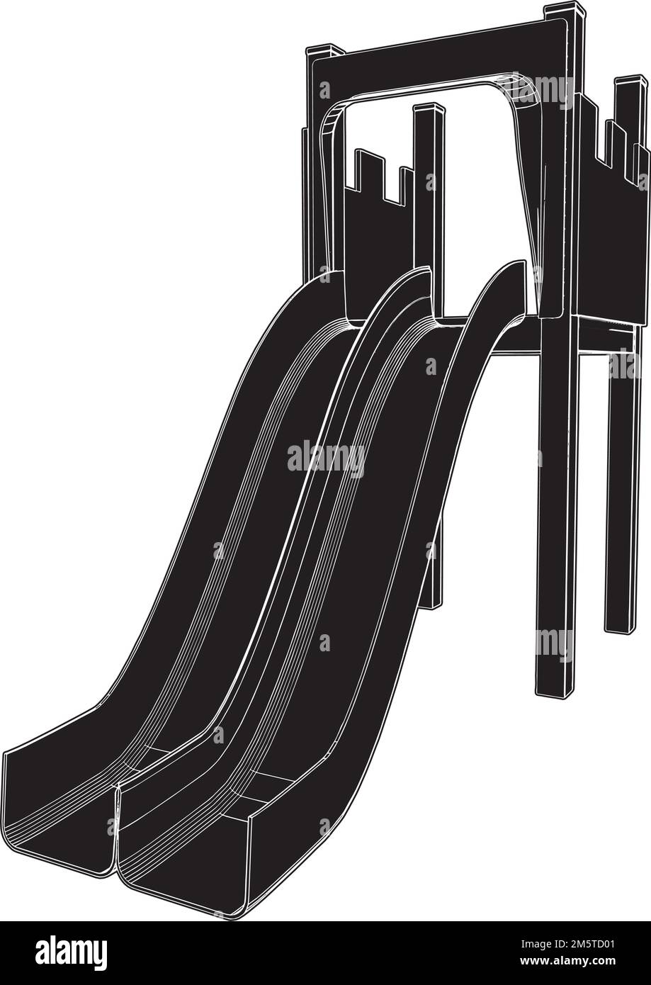 Children Playground Vector. Illustration Isolated On White Background ...