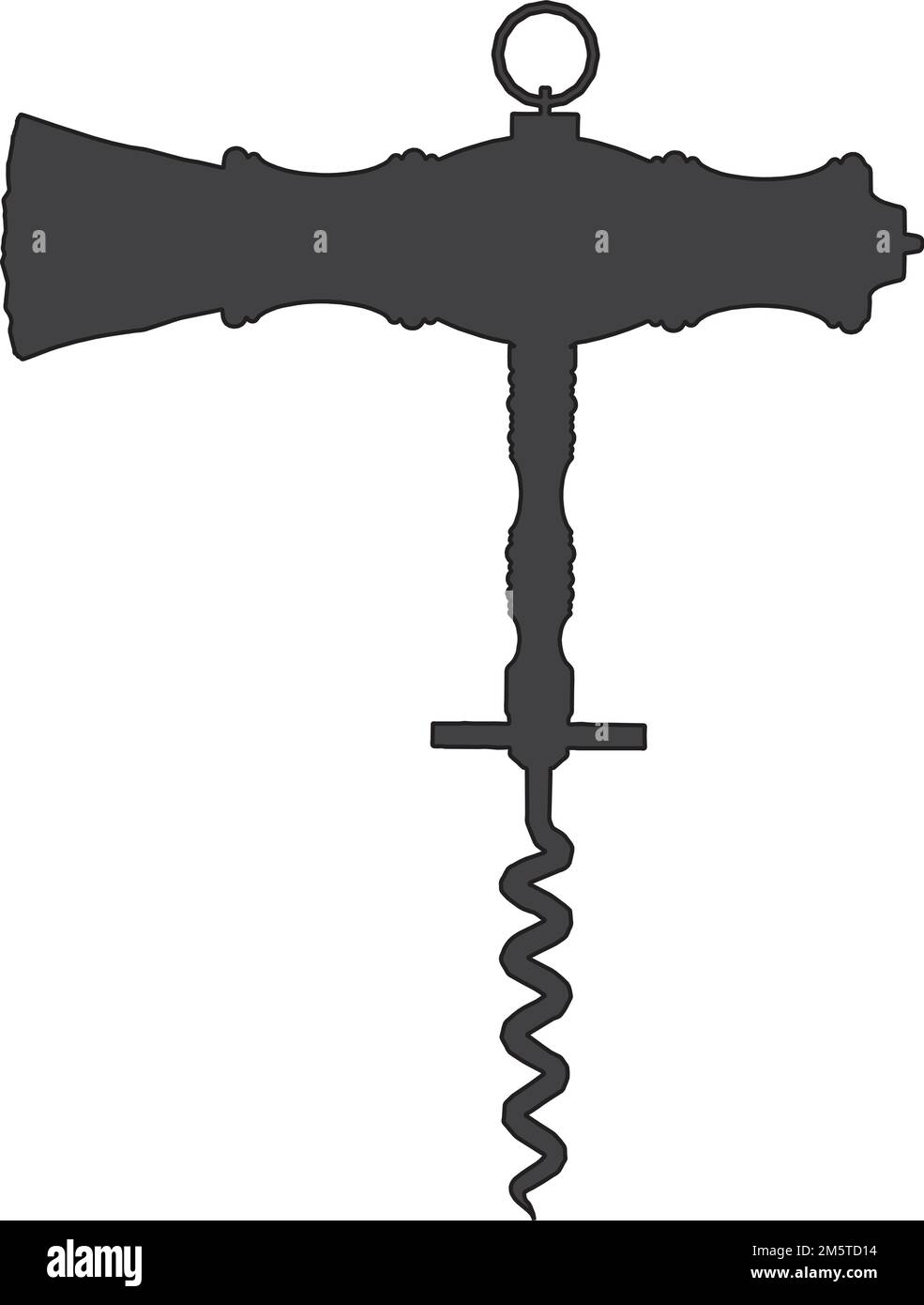 Bottle Cork Screw Vector Stock Vector Image & Art - Alamy