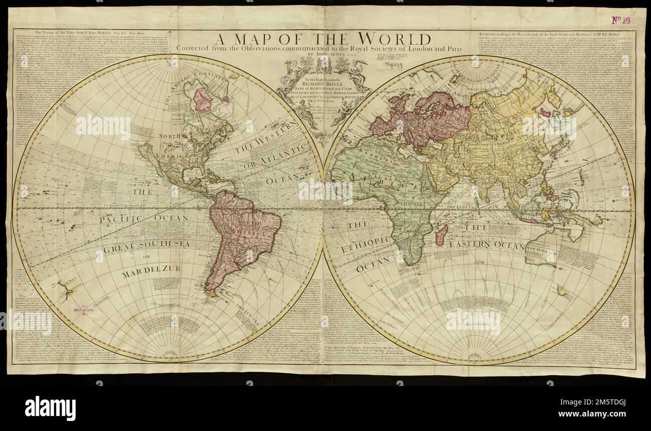 A map of the world : corrected from the observations communicated to ...