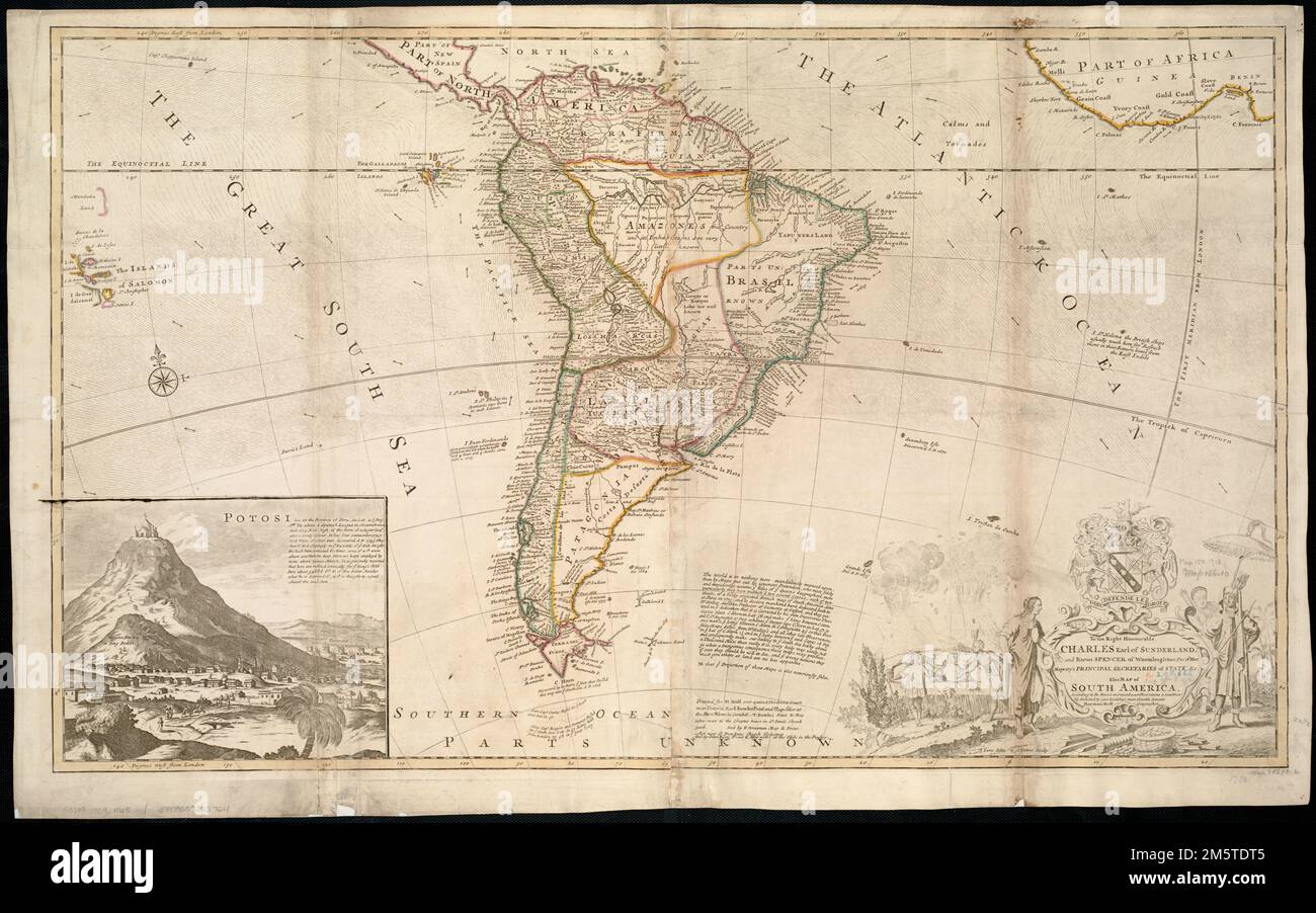 This map of South America, according to the newest and most exact ...