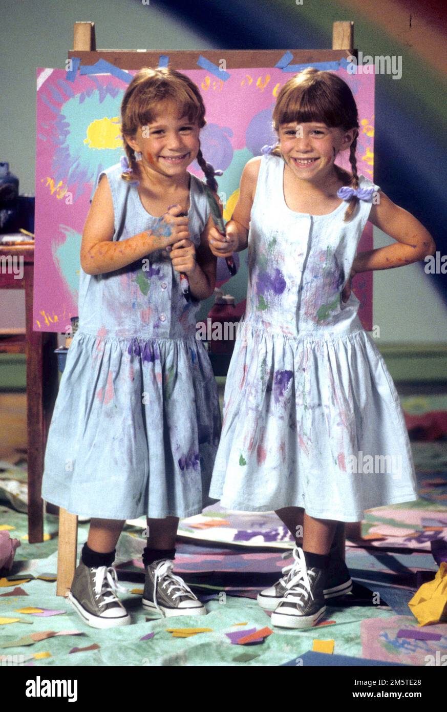The Olsen Twins on the set of the taping of their Video in 1993 Credit ...