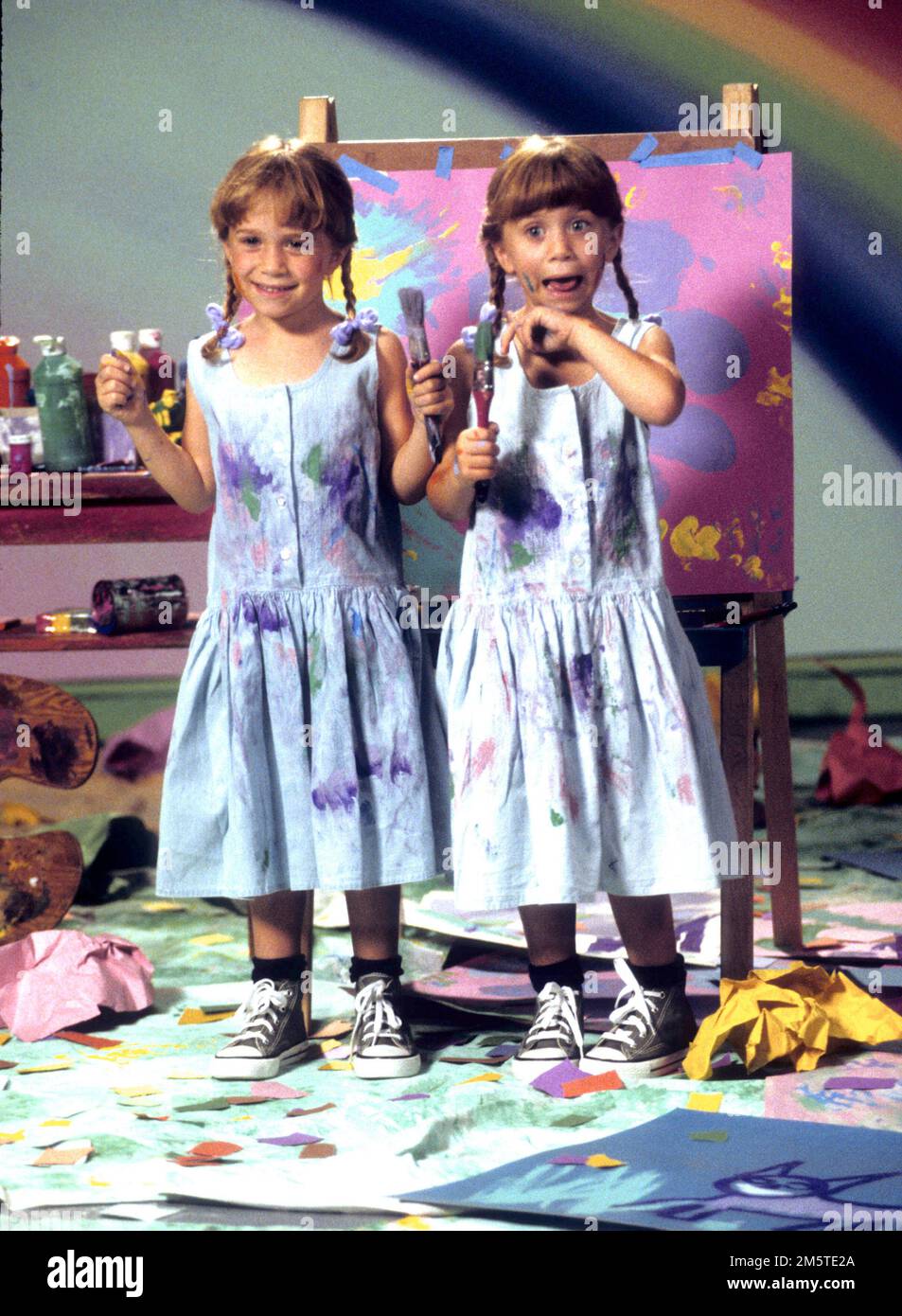 The Olsen Twins on the set of the taping of their Video in 1993 Credit ...