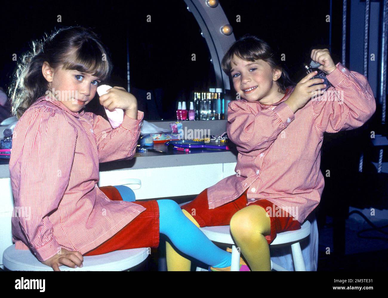 The Olsen Twins on the set of the taping of their Video in 1993 Credit ...