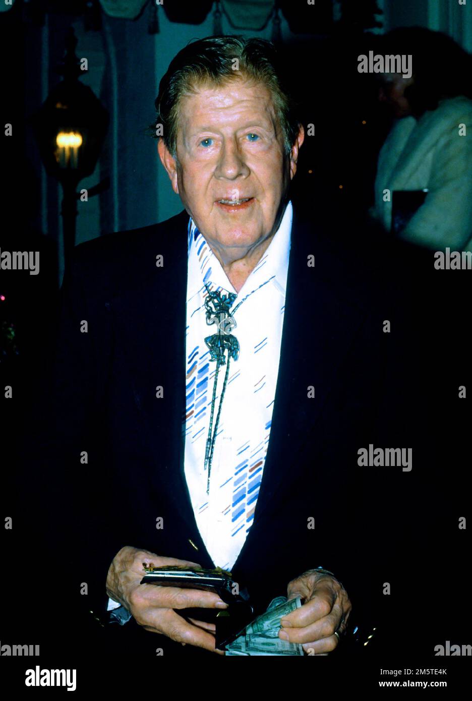 Rudy Vallee at Valentino's restaurant in West LA in 1980 Credit: Ron ...