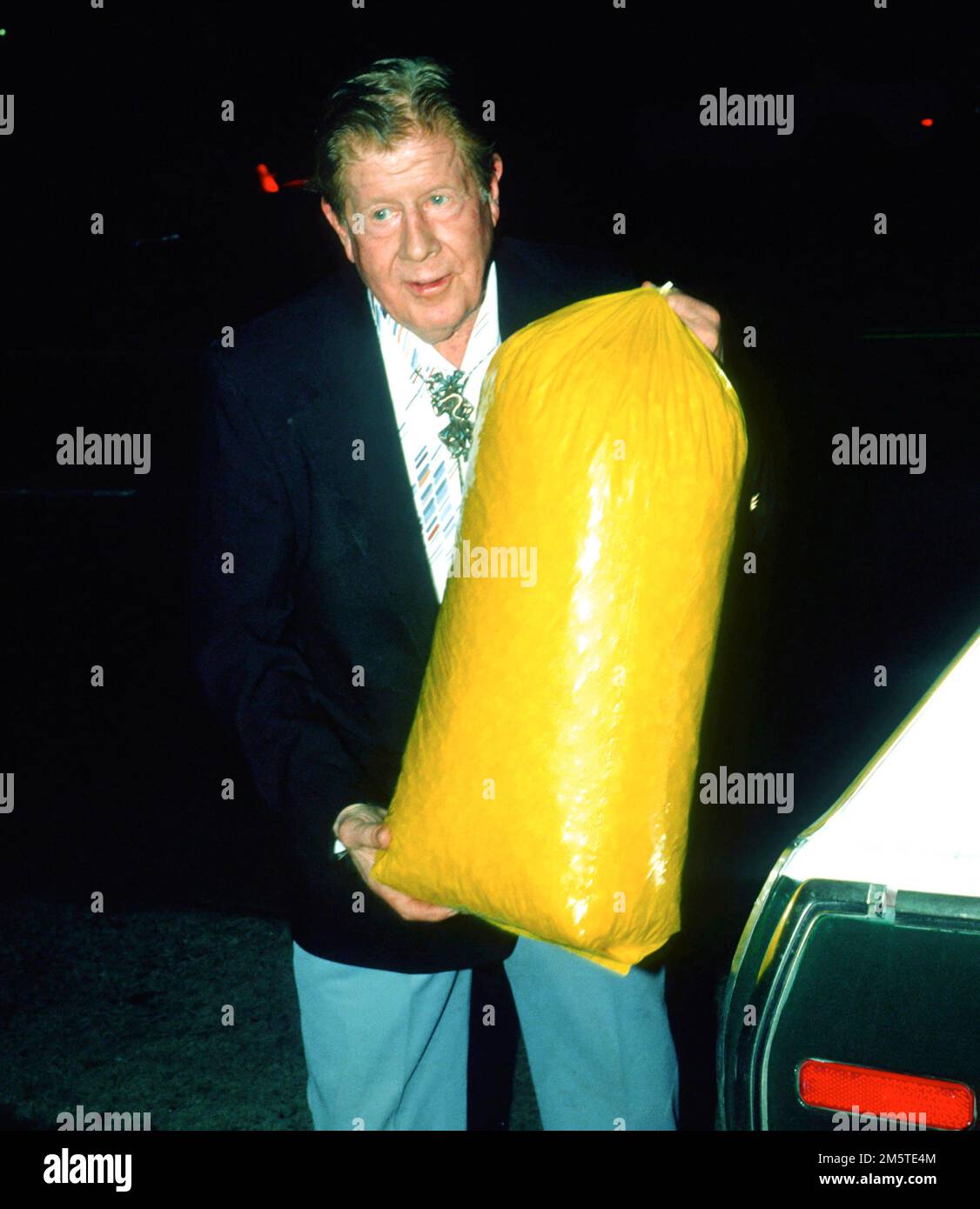 Rudy Vallee at Valentino's restaurant in West LA in 1980 Credit: Ron ...