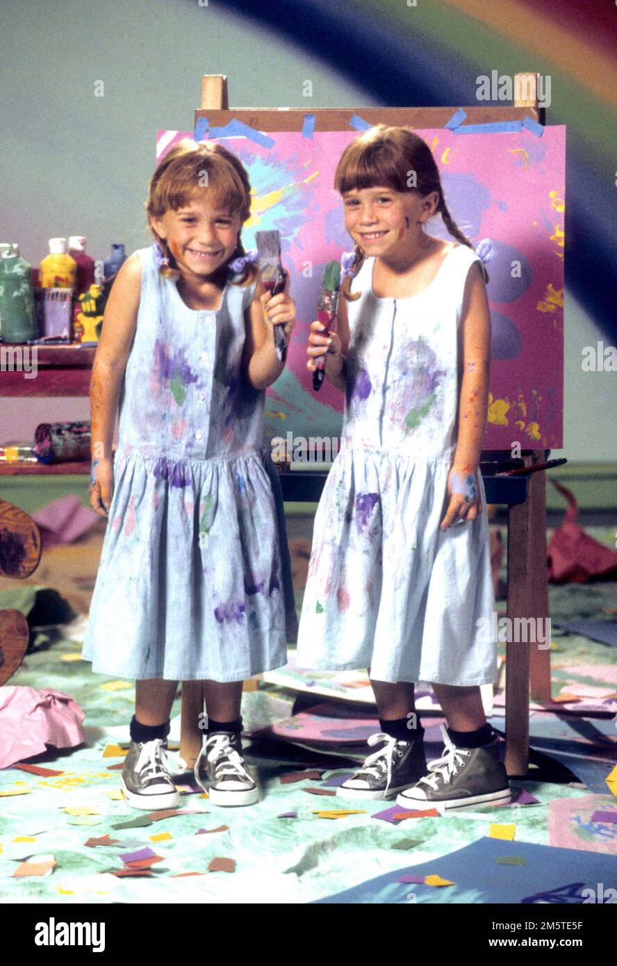 The Olsen Twins on the set of the taping of their Video in 1993 Credit ...