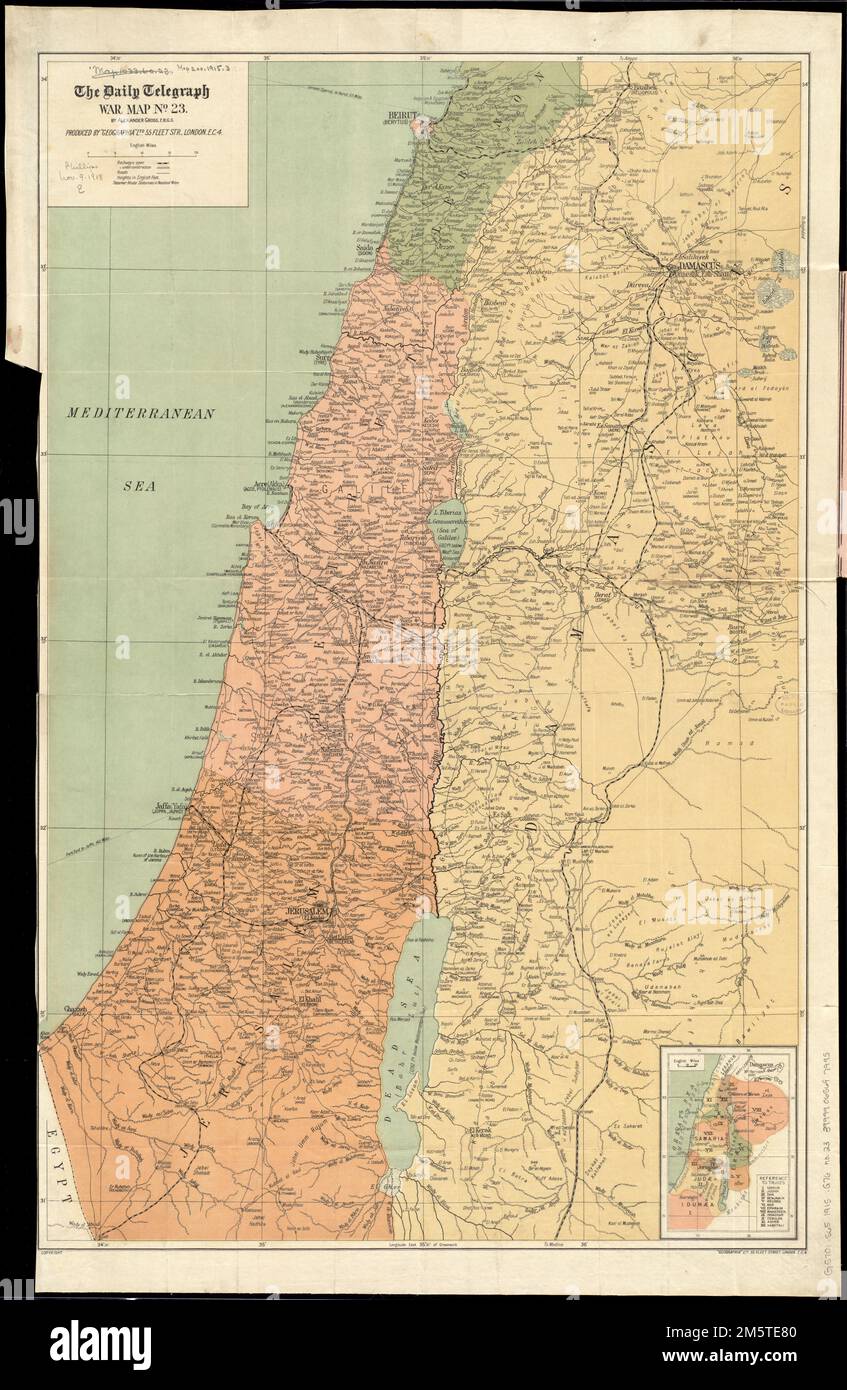 The Daily telegraph war map no. 23. General map; does not show ...