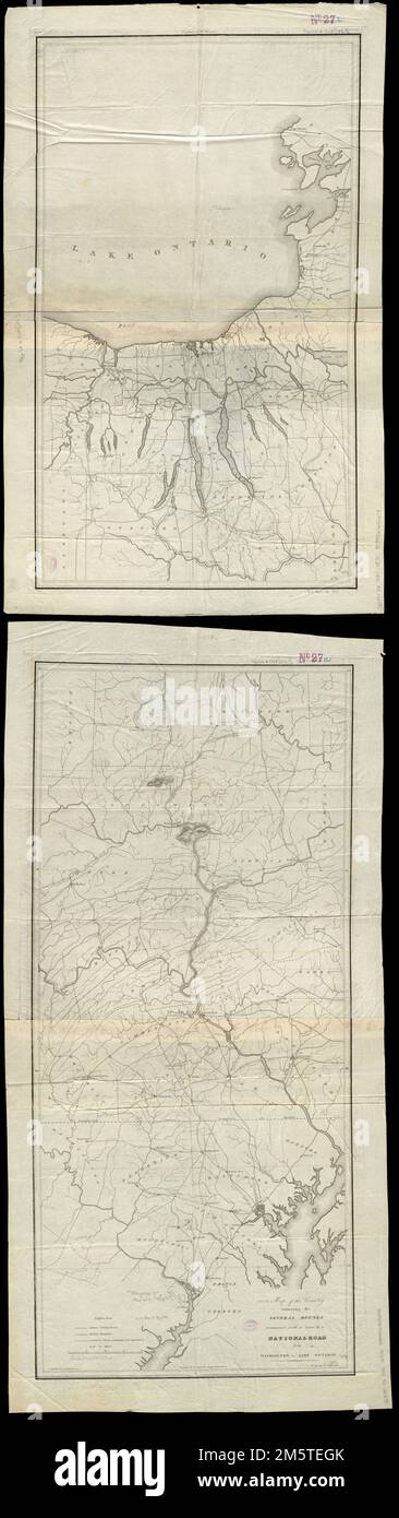 Map of the country embracing the several routes examined with a view to ...