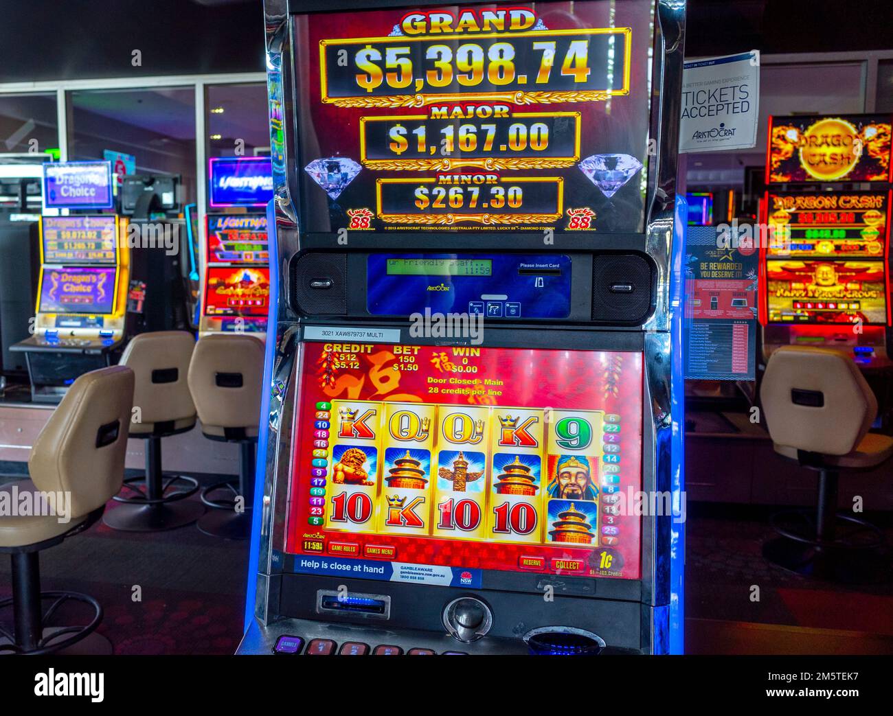 Pokie machines hi-res stock photography and images - Alamy