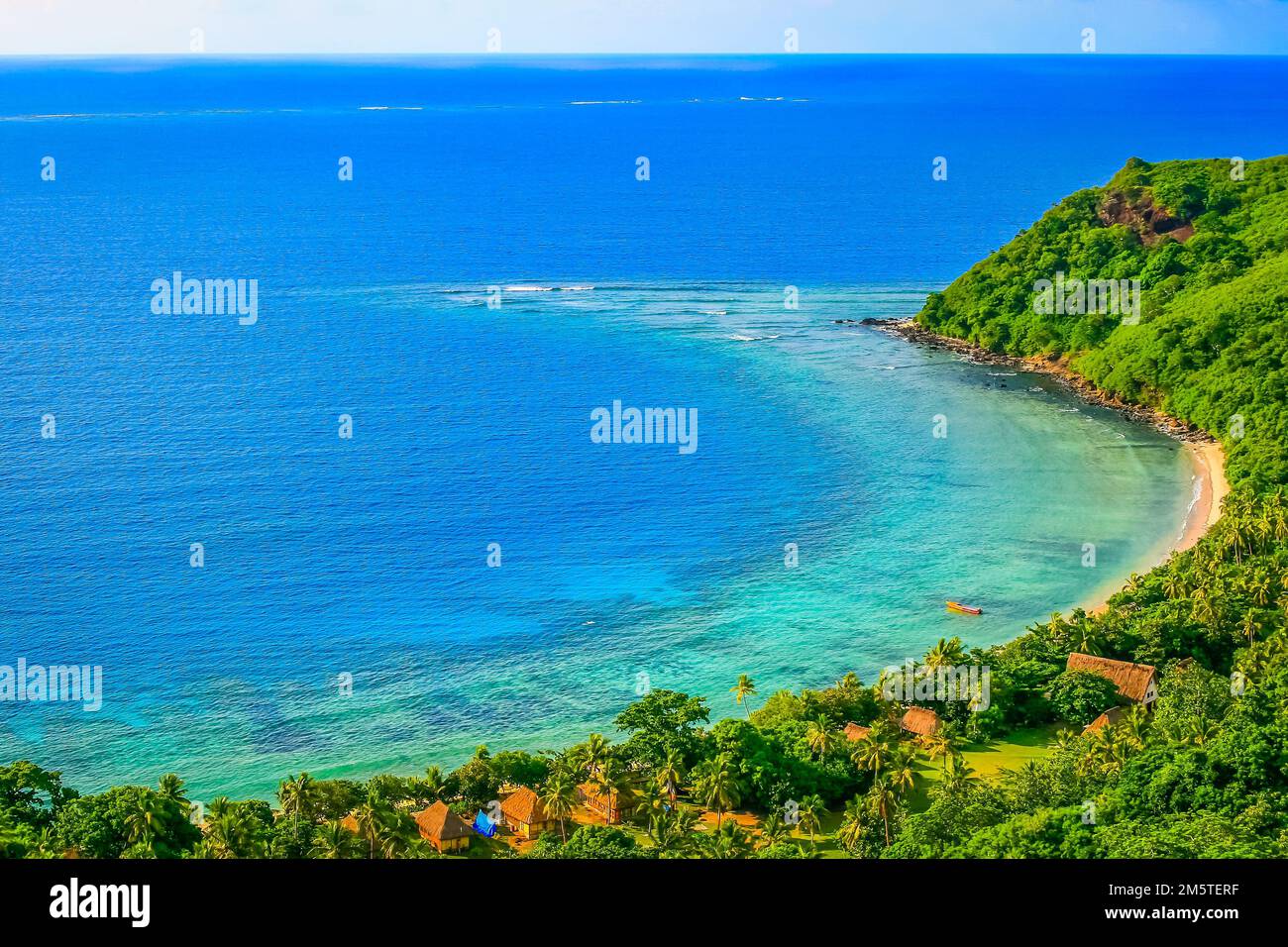 Fiji sandy beach bay lagoon hi-res stock photography and images - Alamy