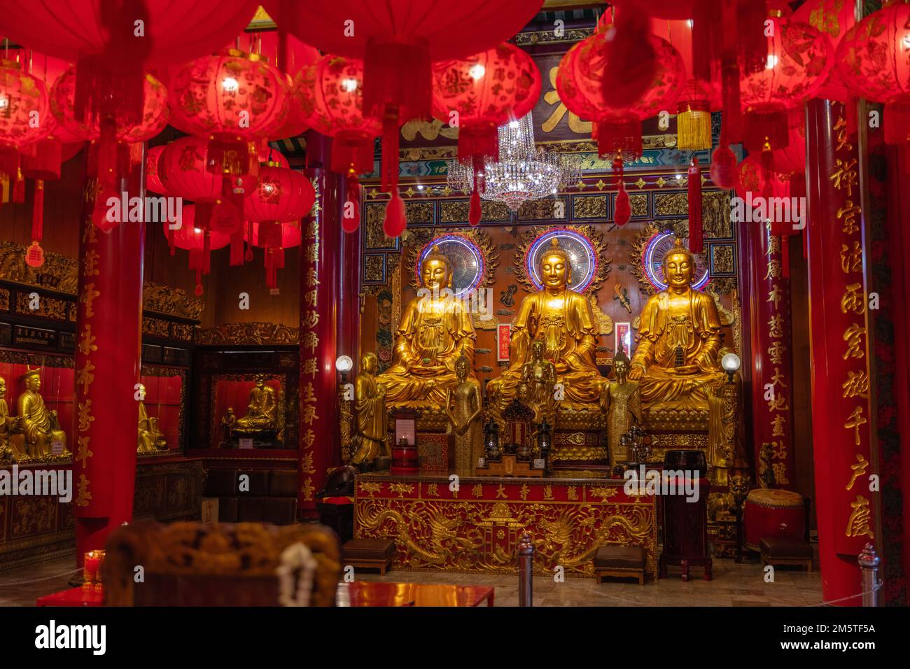 Trikaya, three principal Buddhas at Wat Mangkon Kamalawat (Wat Leng ...