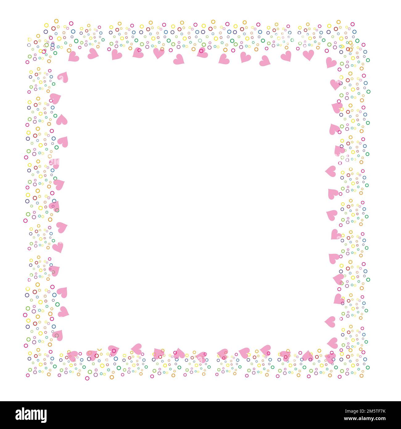 Frame style with square borders Stock Photo - Alamy