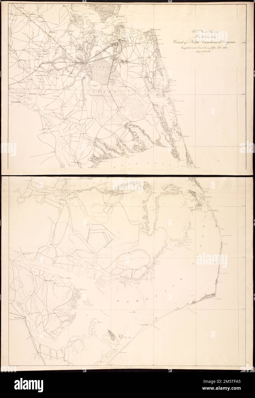 Coast of North Carolina & Virginia. At head of title: U.S. Coast Survey ...