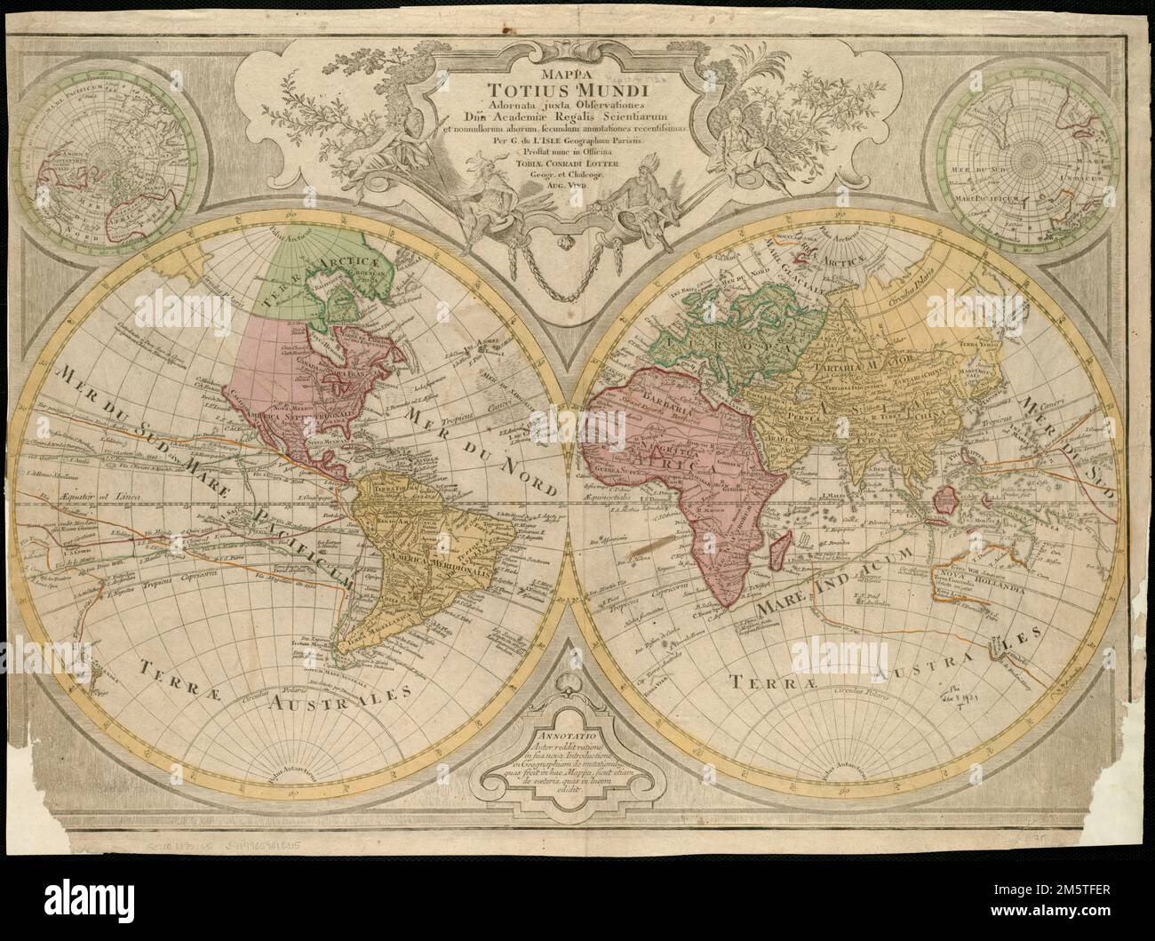 Mappa totius mundi : adornata juxta observationes dnn. academiae ...