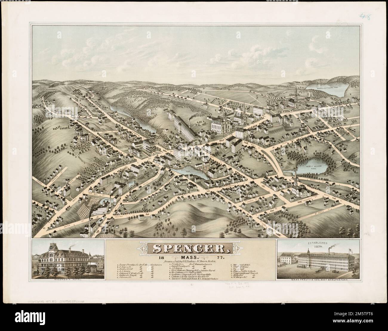 Spencer massachusetts map hi-res stock photography and images - Alamy