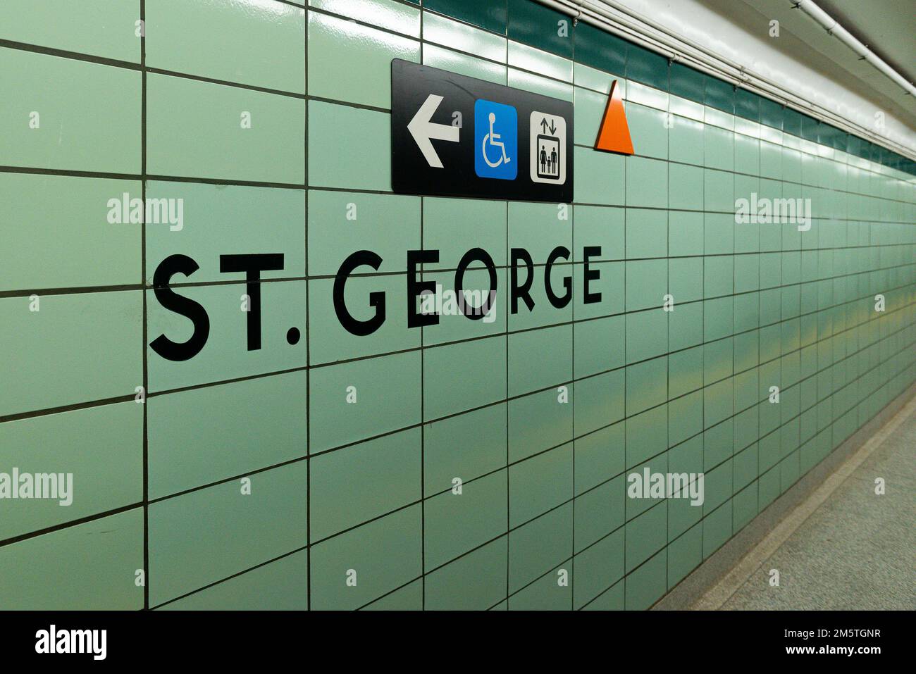 Toronto, ON, Canada – December 17, 2022: View at Toronto subway station ...