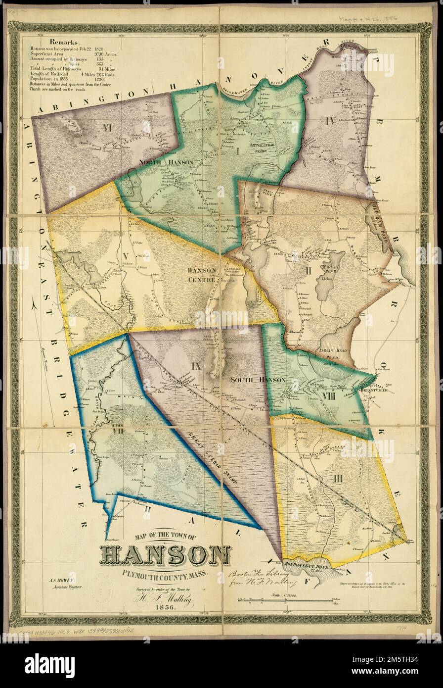Hanson map hi-res stock photography and images - Alamy