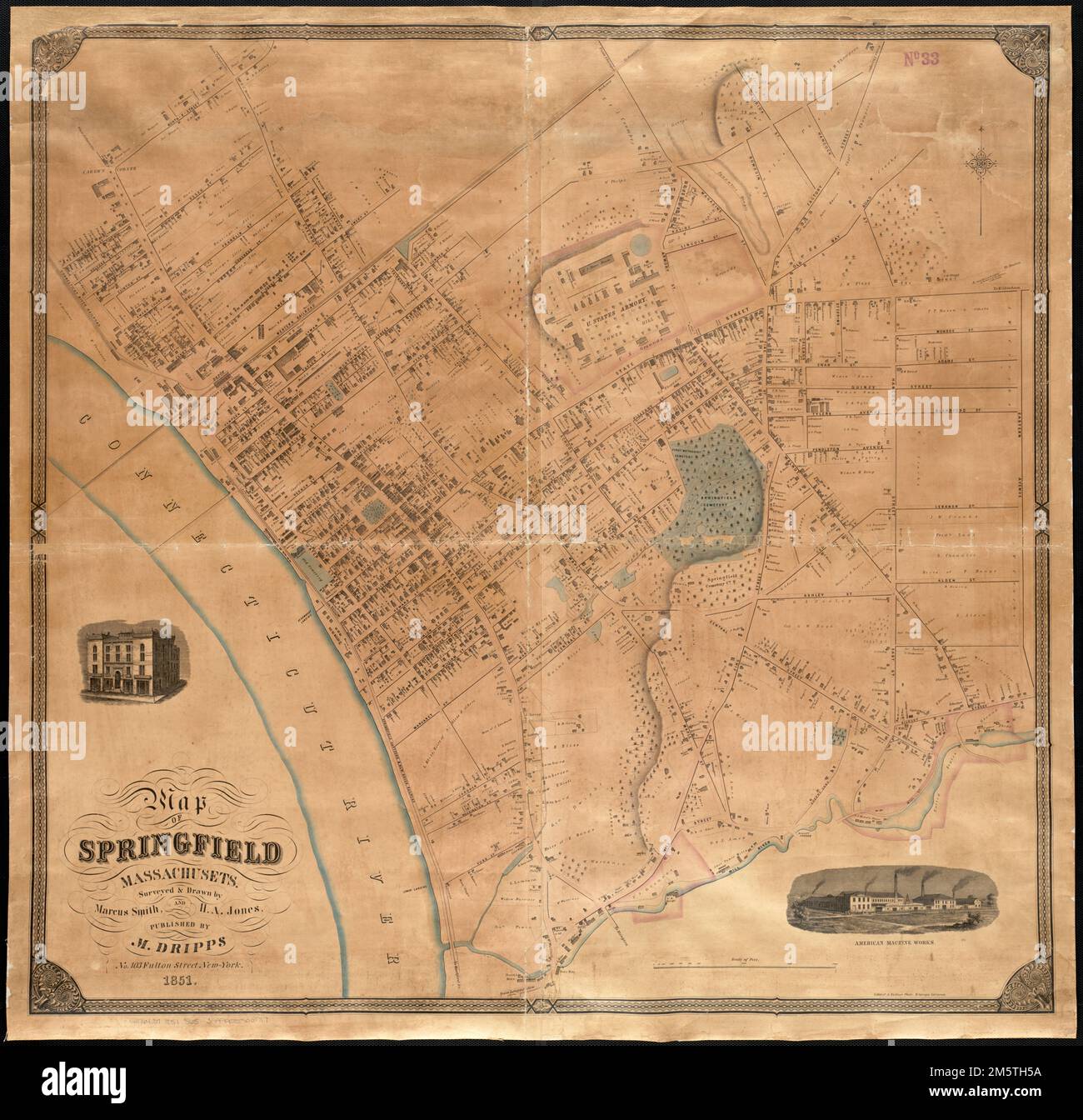 Map of springfield hi-res stock photography and images - Alamy
