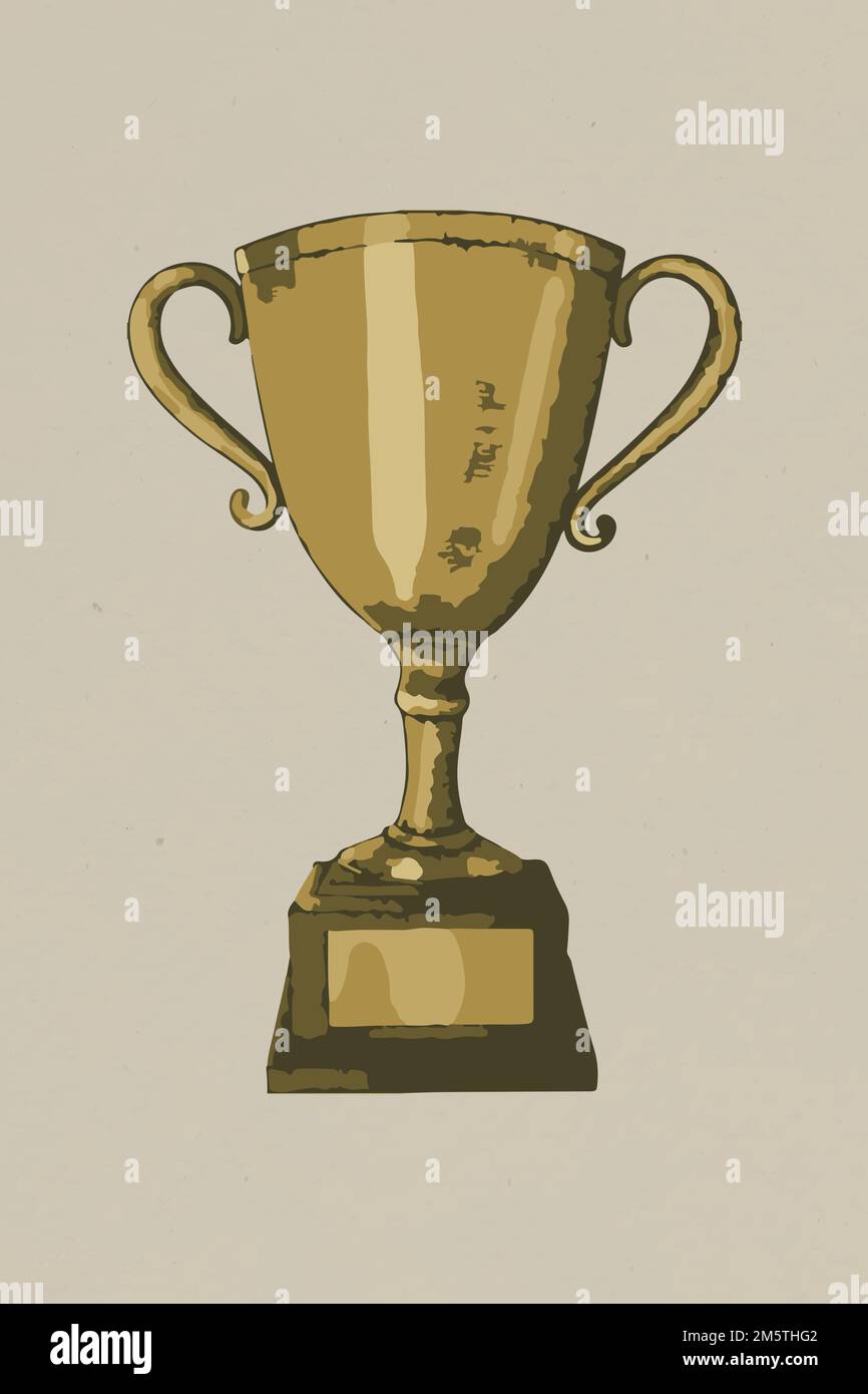 Vectorized gold trophy design element Stock Vector Image & Art - Alamy