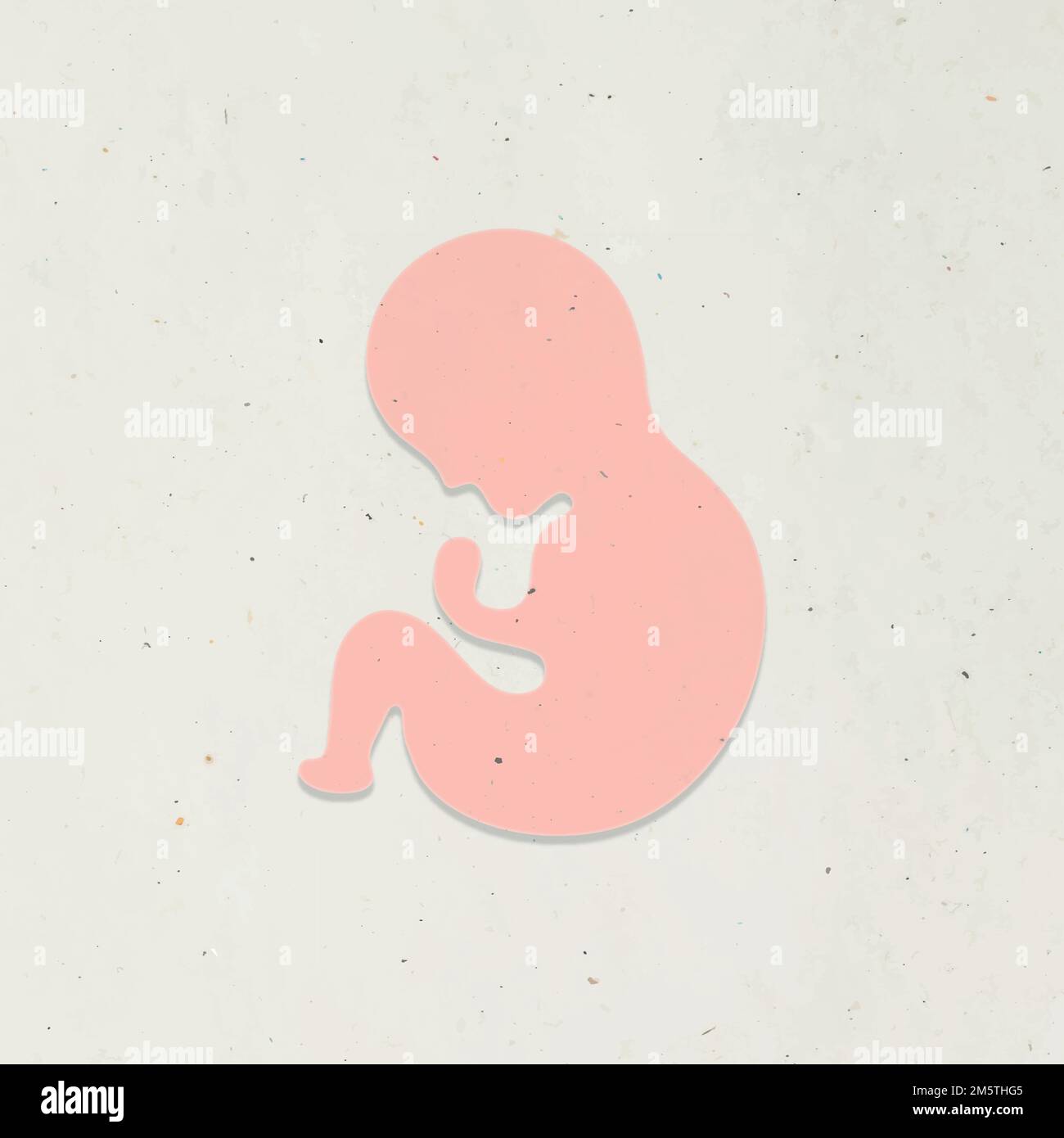 Paper craft pink fetus character Stock Vector Image & Art - Alamy