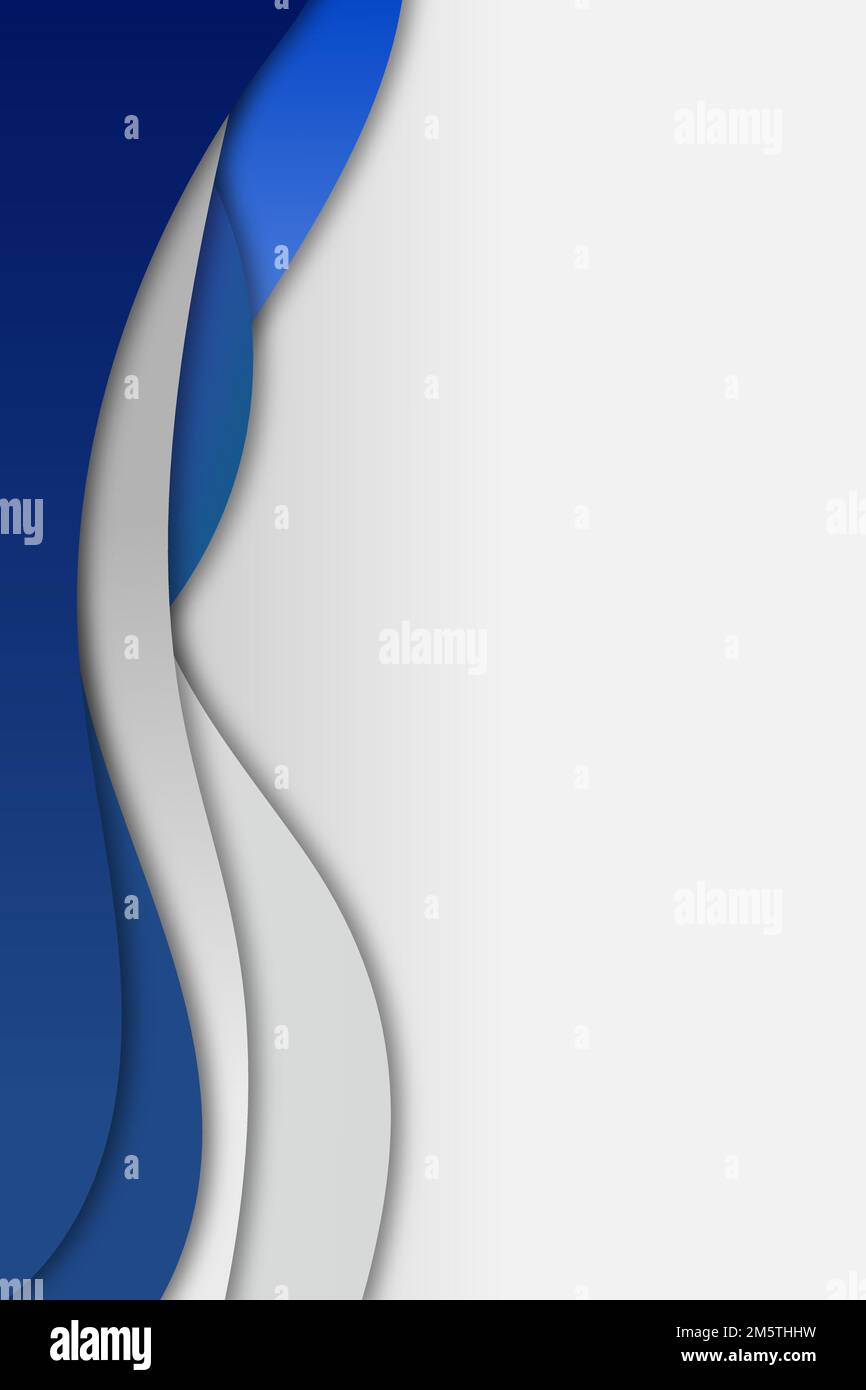 Dark blue and gray curve frame template vector Stock Vector Image & Art ...