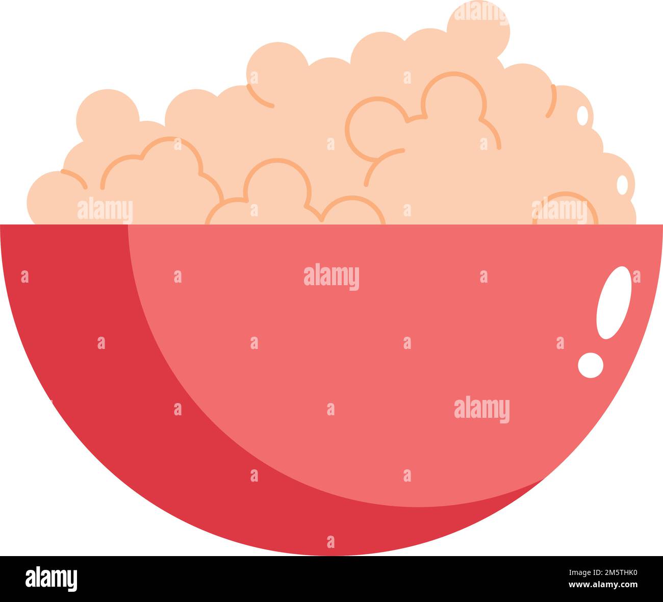 pop corn in bowl icon Stock Vector Image & Art - Alamy