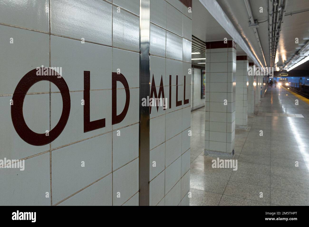 Toronto, ON, Canada – December 17, 2022: View at Toronto subway station ...
