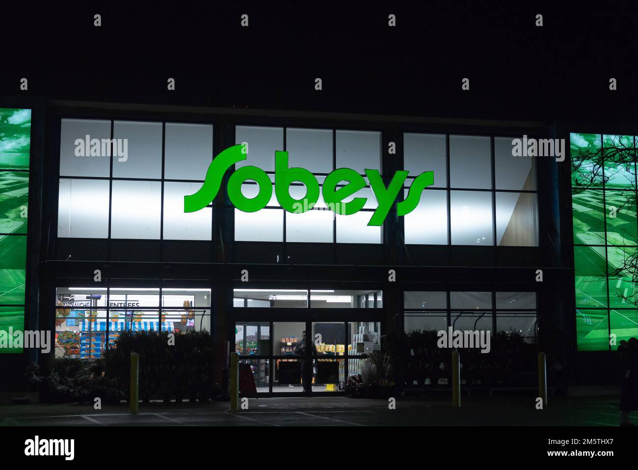 Toronto, ON, Canada - December 19, 2022: The logo and brand sign on the ...