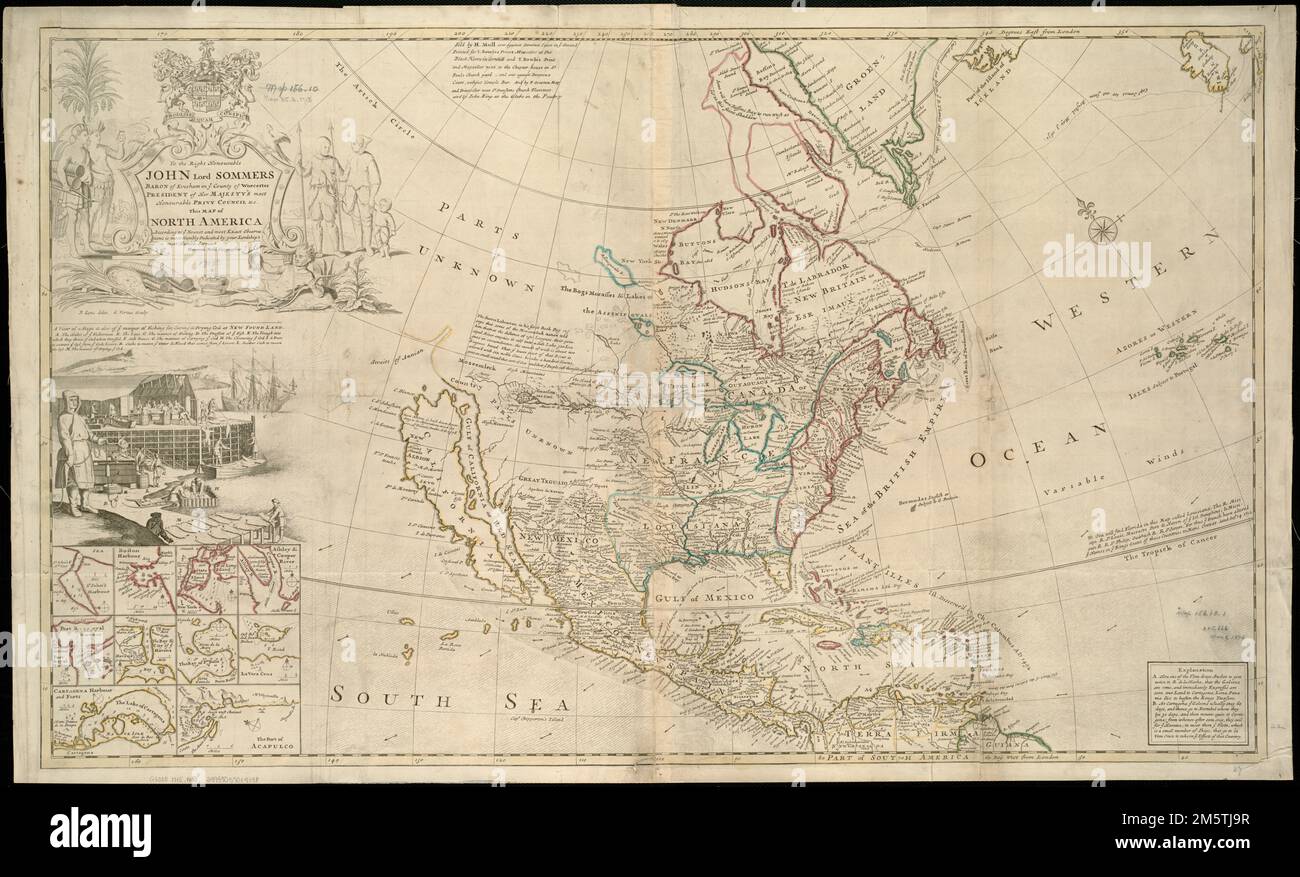 This map of North America, according to ye newest and most exact ...