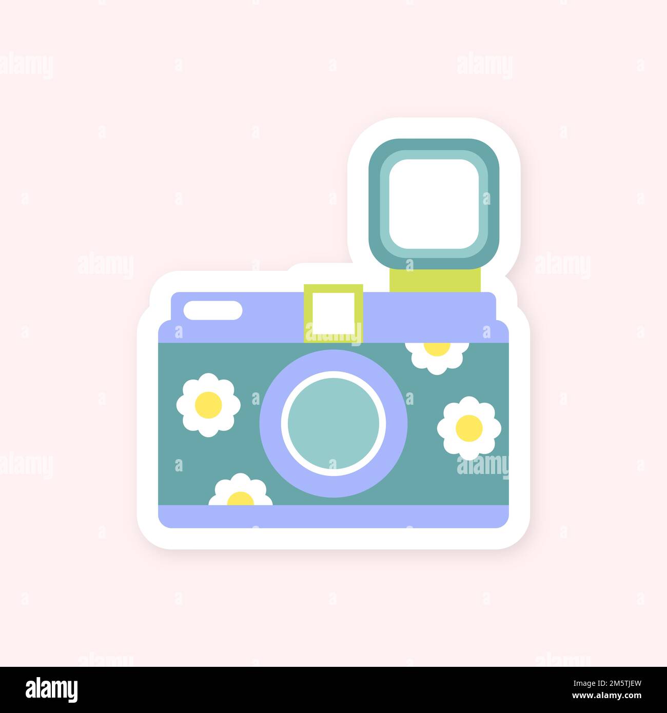 Cute analog camera sticker vector Stock Vector Image & Art - Alamy