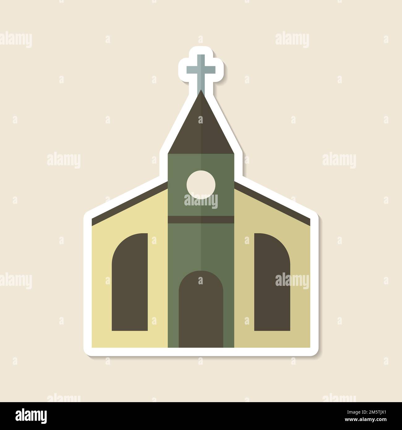 Place of catholic worship Stock Vector Images - Alamy
