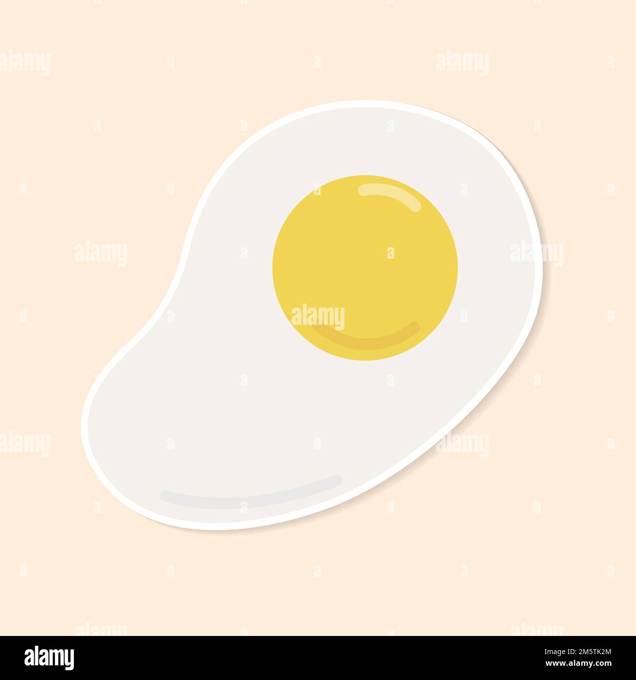 Vector pastel egg food cartoon sticker Stock Vector Image & Art - Alamy